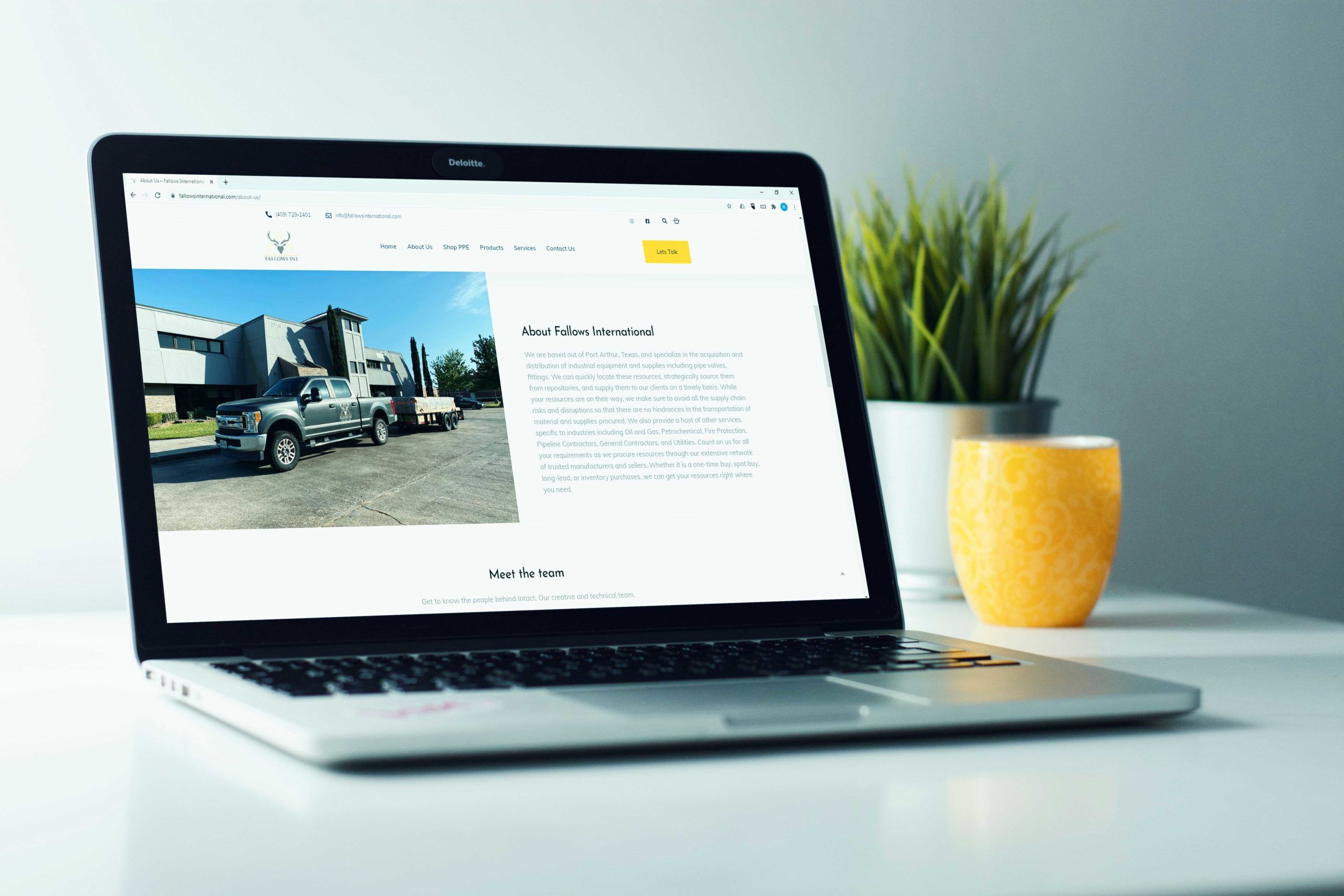 Fallows International Website Design - Netbit Systems LLC